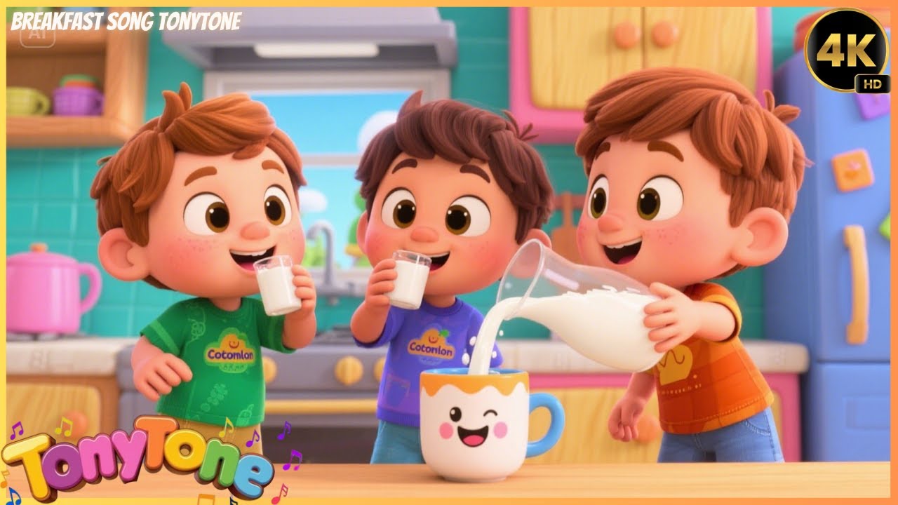 🥣New Breakfast Time Song for Kids 🍞🍳 | Fun Morning Cooking Song 👧👦 ...
