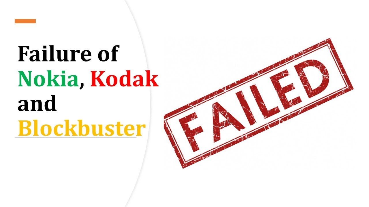 Case Study of Nokia, Kodak and Blockbuster Explained - YouTube