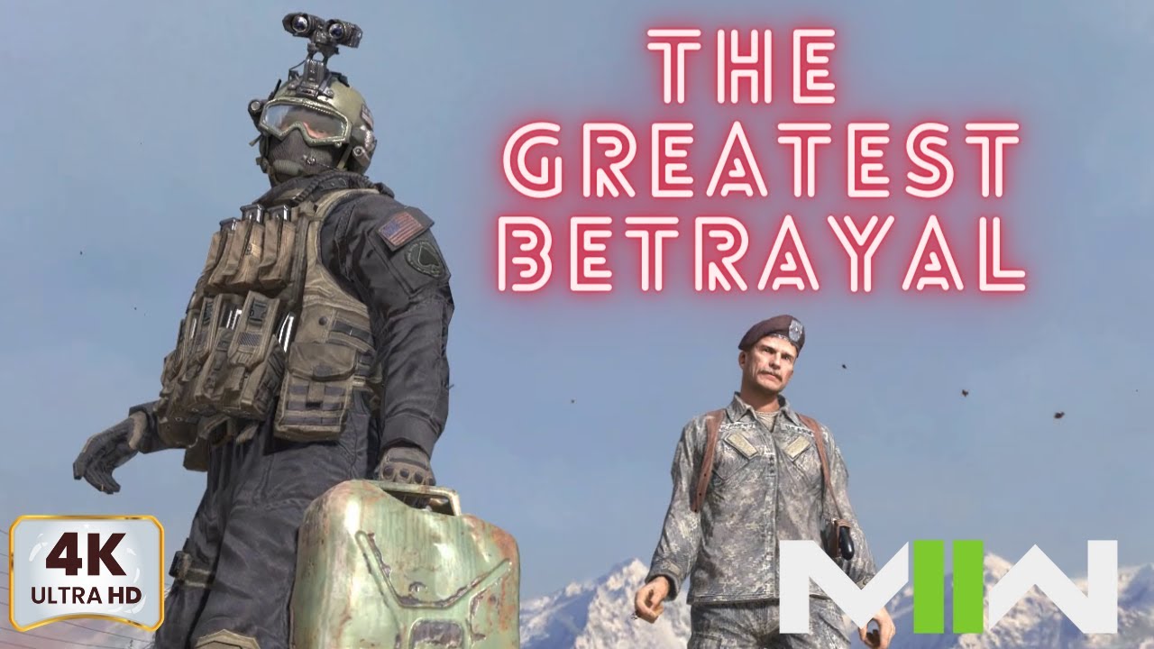 The Greatest Betrayal In Call Of Duty History | COD MW2 PC Gameplay [4K ...