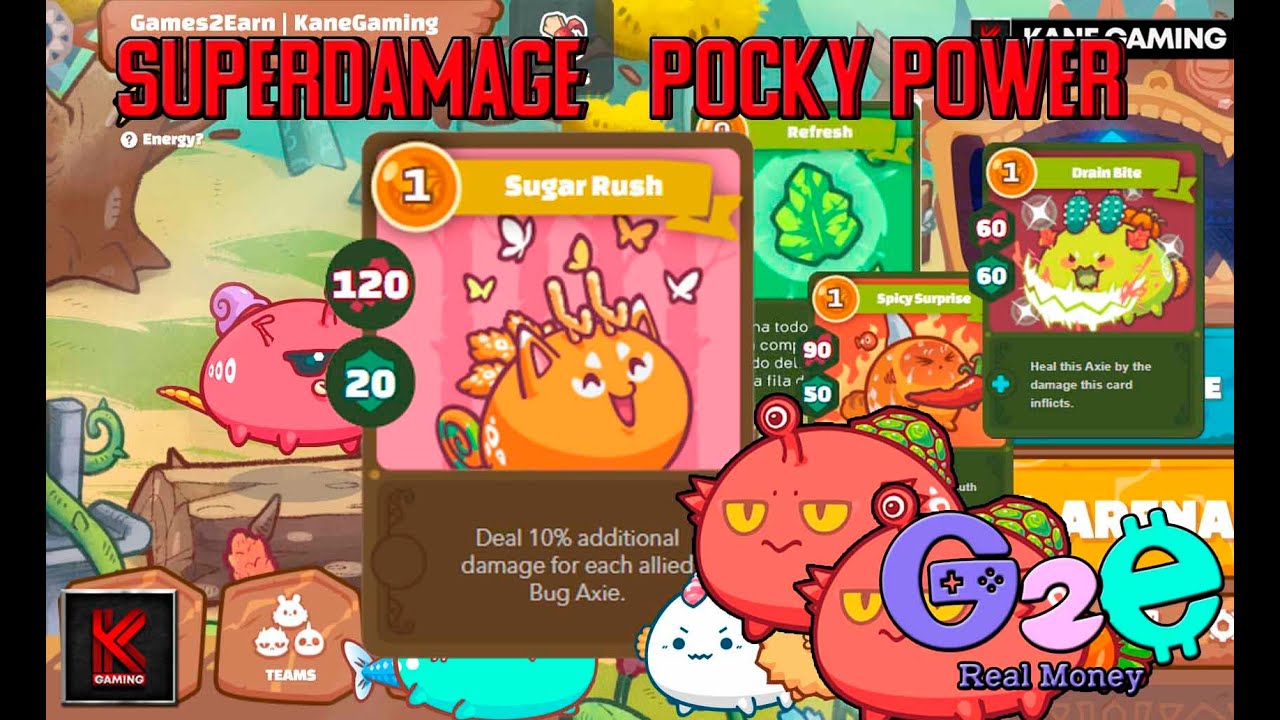 SUPER DAMAGE "POCKY POWER" + DISCARD S19 1900 CUP AXIE INFINITY - YouTube