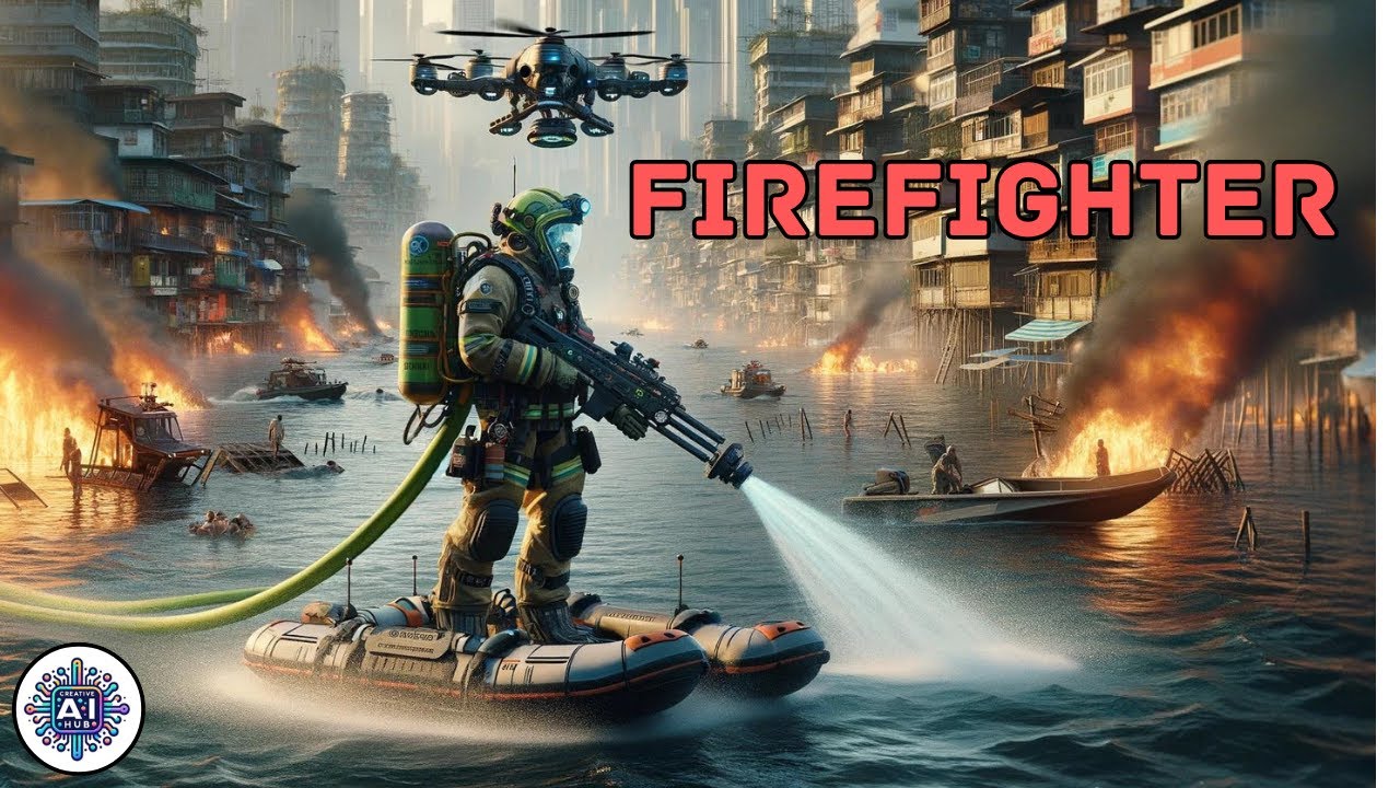 Futuristic Firefighting! 🤖🔥 See How AI Saves the World in 2050! 🌐🚀 ...