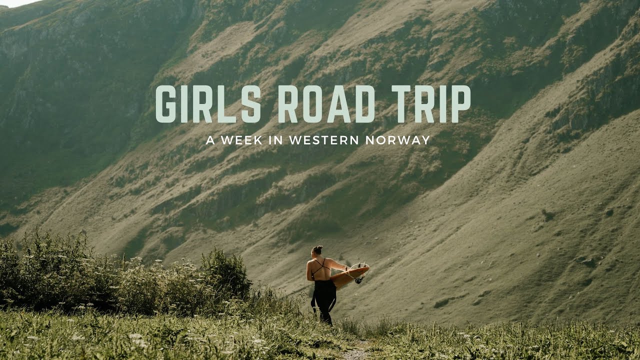 GIRLS ROAD TRIP to NORWAY - Surf, Hiking & Waterfalls. - YouTube