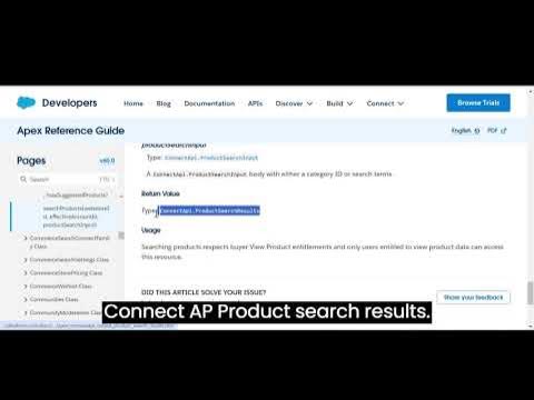 How to Fetch Search products using connectAPI Salesforce B2B Commerce Lightning - YouTube