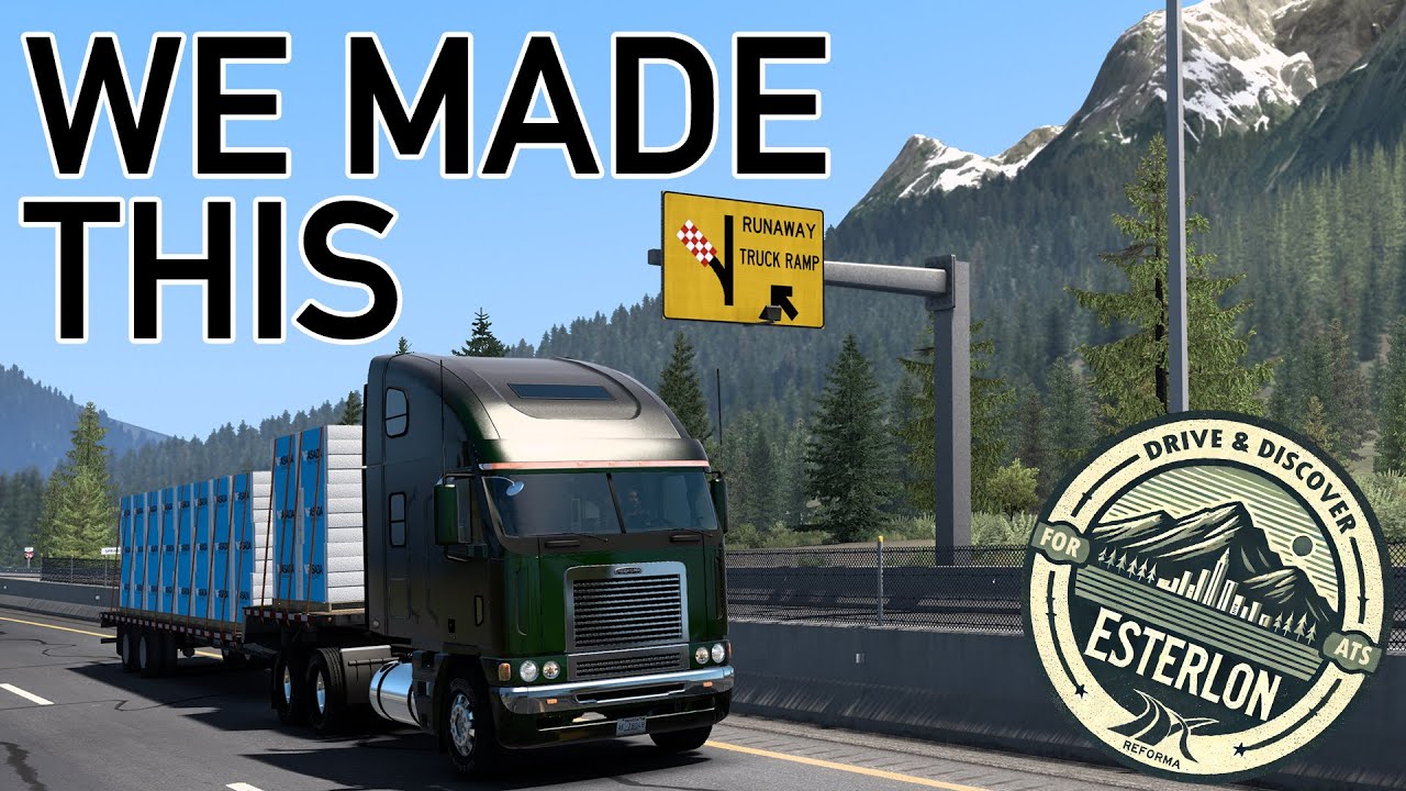 Showing off our Realistic Driving Sim Map | Esterlon for American Truck ...