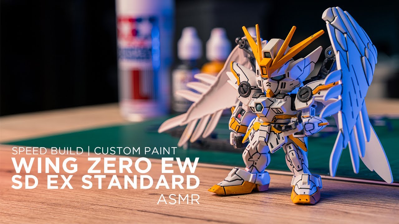 Gundam SDEX Wing Zero EW CUSTOM PAINT & Speed Build | ASMR - YouTube