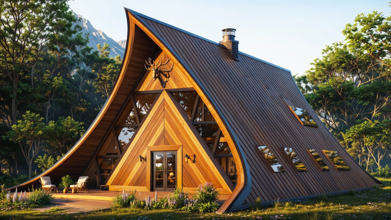 Unique A-Frame Cabin with AMAZING Layout - Cabin Airbnb House Tour ...