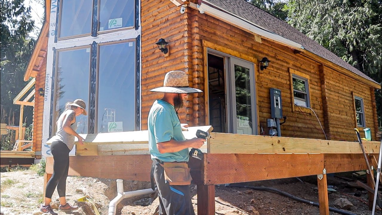 FINISHING IT ALONE // COUPLE BUILDS HOUSE - YouTube