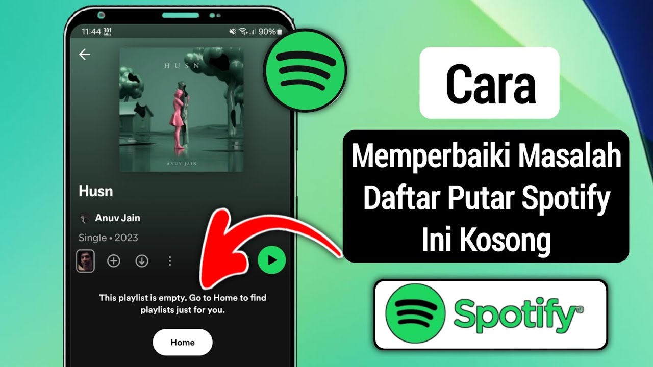 cara memperbaiki playlist spotify kosong | spotify tidak memutar lagu ...