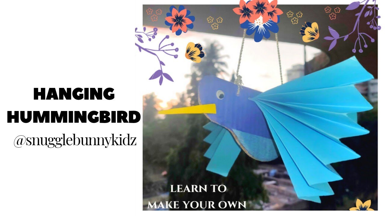 HOW TO A MAKE A BIRD USING PAPER | DIY BIRD CRAFT | HUMMINGBIRD ...