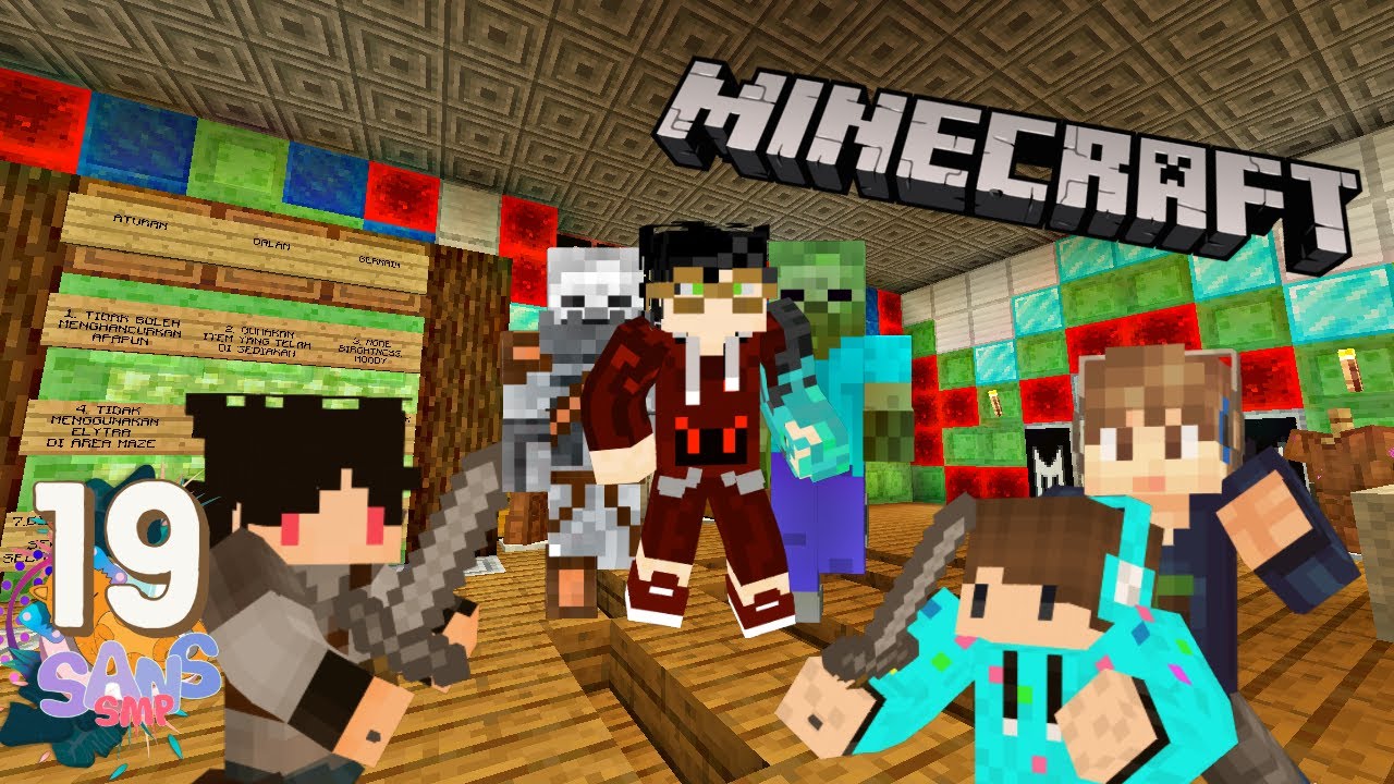 MEMBER SANS SMP Bisa Melewati MAZE ADVENTURE KITA INI!? #19 |SANS SMP ...