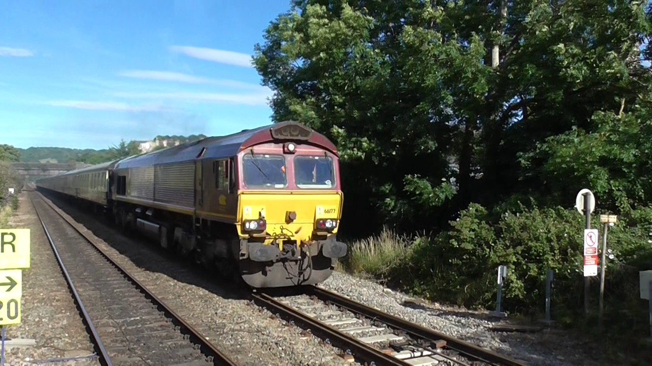 DB Cargo UK Class 66 no: 66177 @ Oldfield Park {535H} 01/07/2017. - YouTube