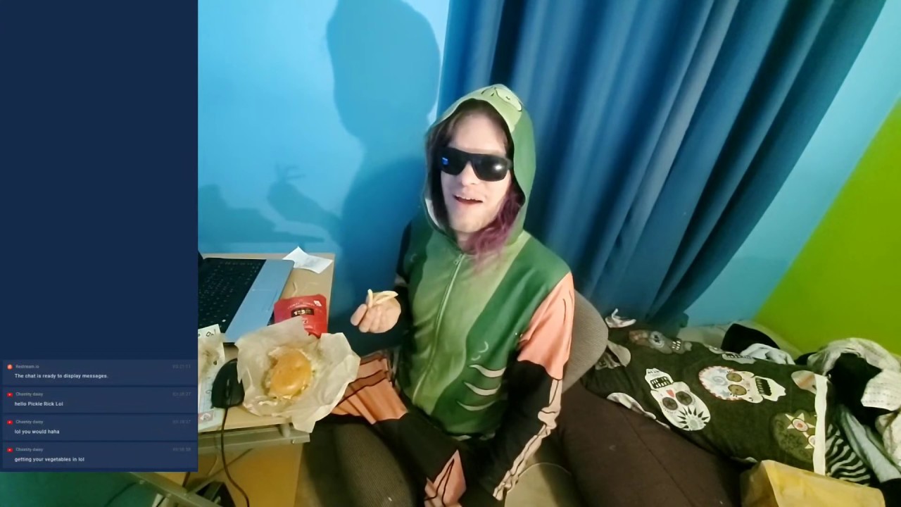 Pickle Rick Eats some Mcdonalds and Plays Monopoly - YouTube