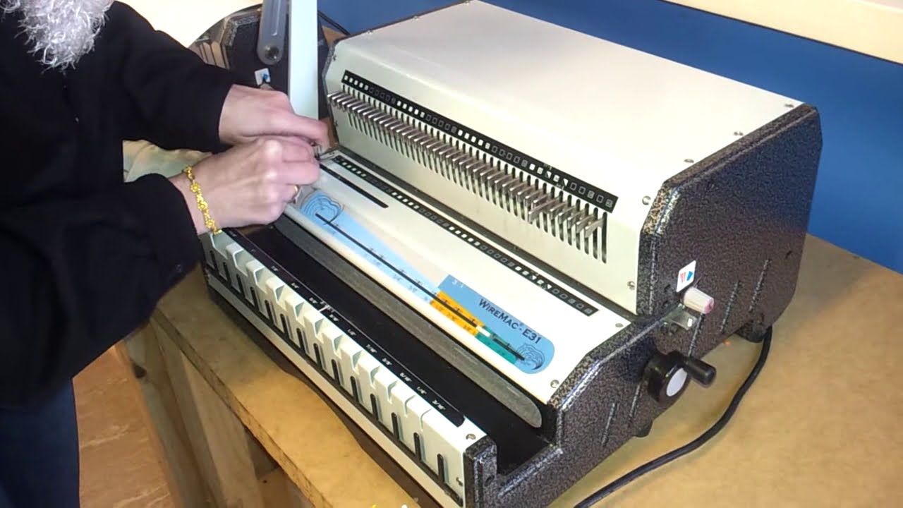 How to Punch A3 Wire Binding Machine - YouTube