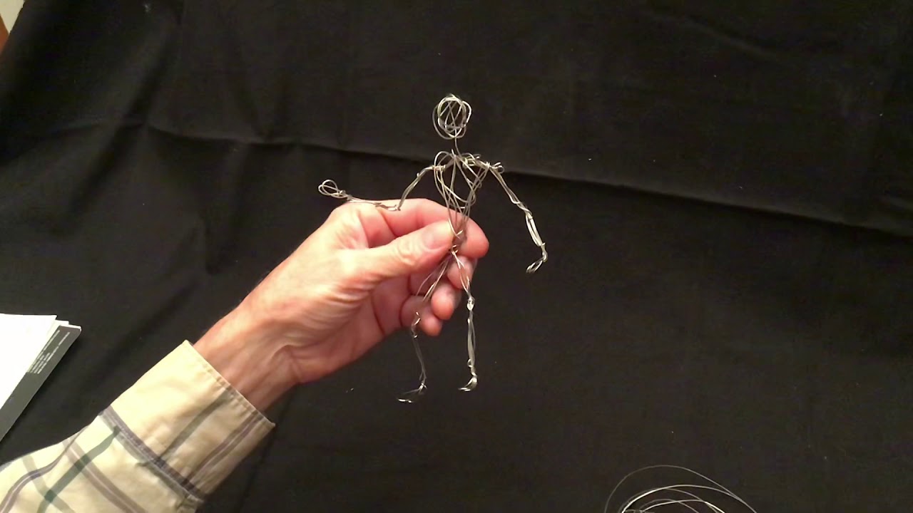 Wire Figure Sculpture step 1: The Head and Neck - YouTube