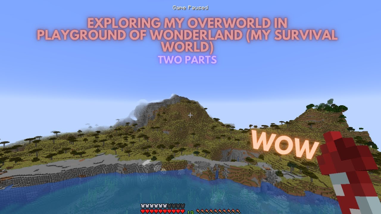 Exploring my overworld on my survival world (two part separate video ...