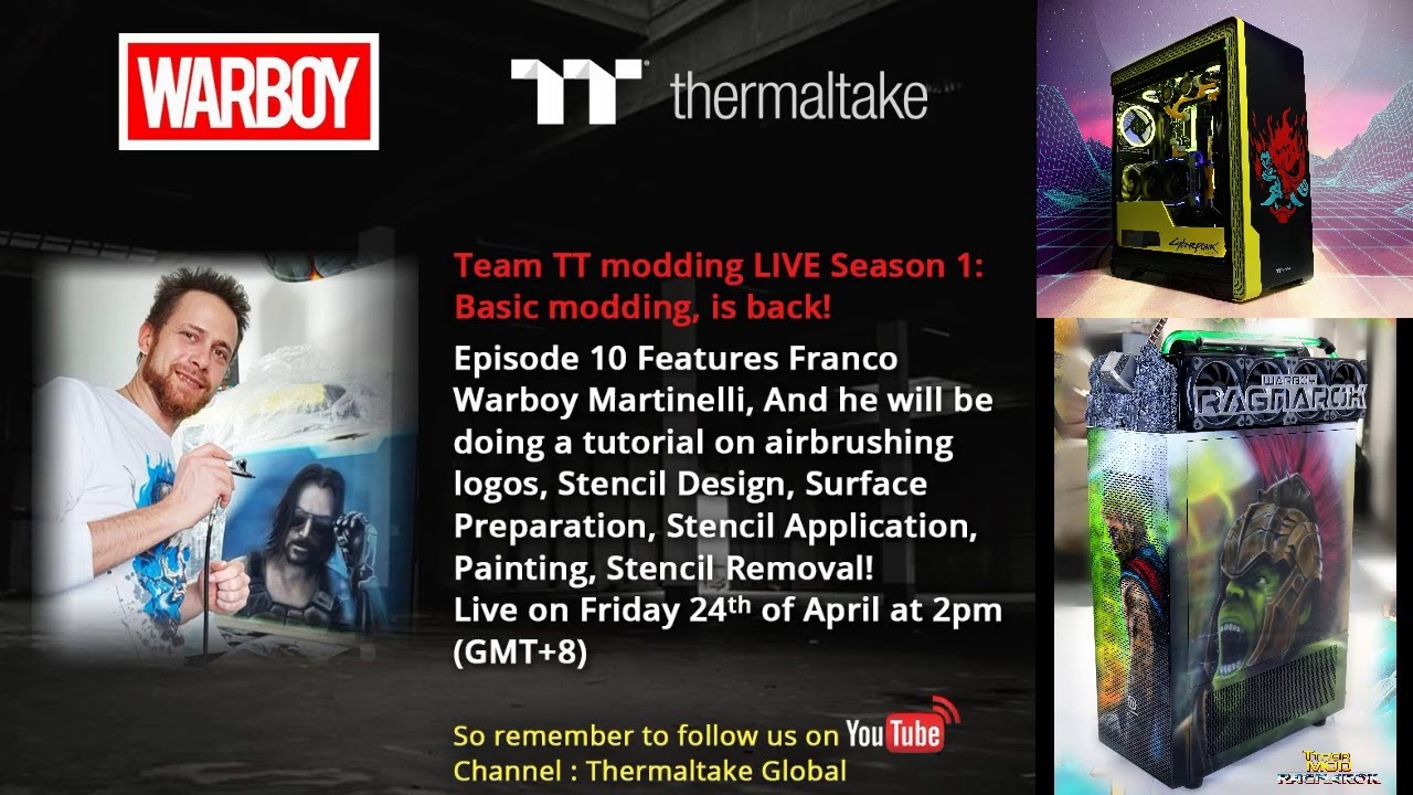Team TT modding LIVE: Season 1 (Warboy Modding - Airbrushing) - YouTube