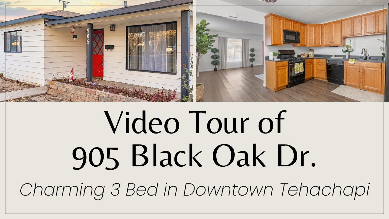 Charming 3 Bed in Downtown Tehachapi - 905 Black Oak Drive - YouTube