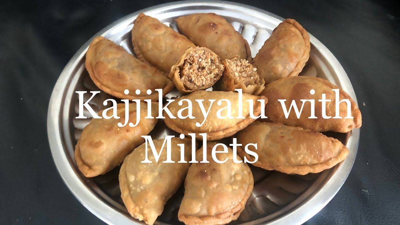 Millets Garjalu | Karjikayalu | Gujiya | Healthy Half Moon Fried ...
