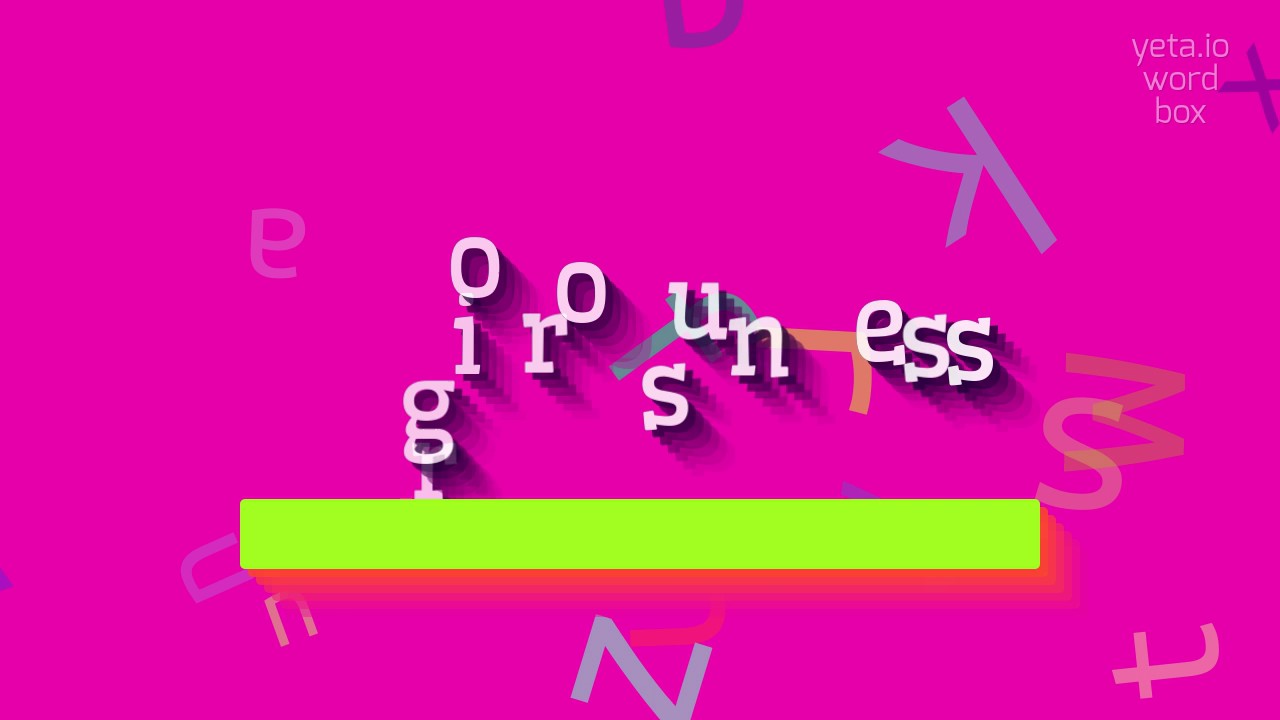 How to say "rigorousness"! (High Quality Voices) - YouTube