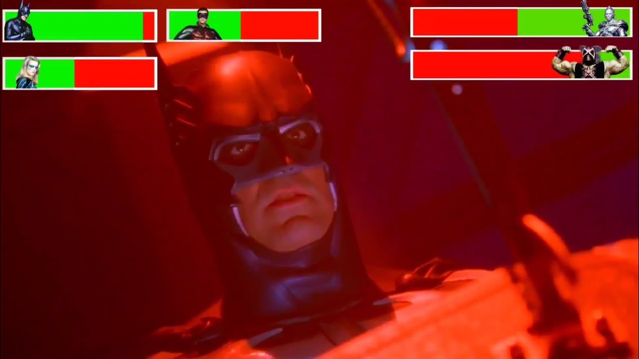 Batman and Robin (1997) Final Battle with healthbars (2/2) - YouTube