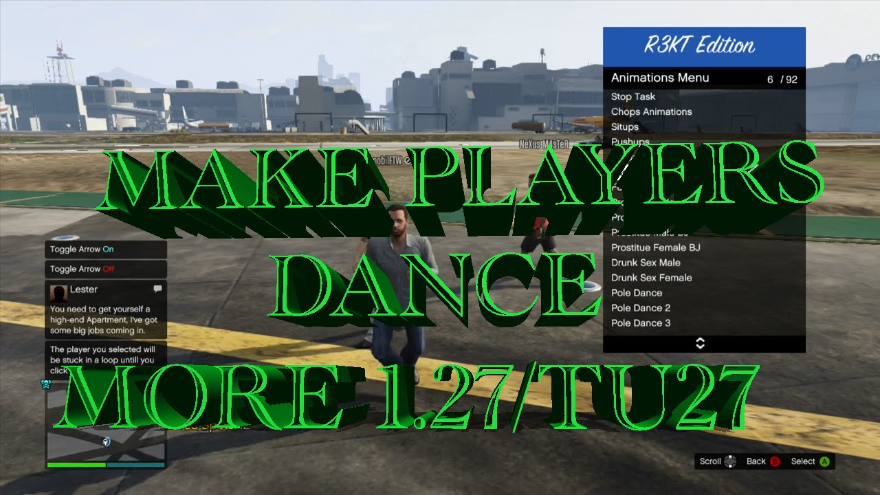 GTA V SKYACRO MOD MENU MAKE PLAYERS DANCE + MORE 1.27/TU27 DOWNLOAD ...