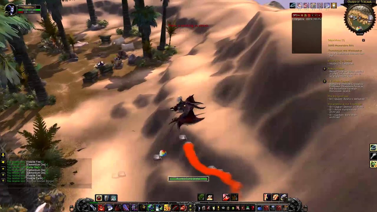 Elementium ore mining in Uldum - World of Warcraft - YouTube