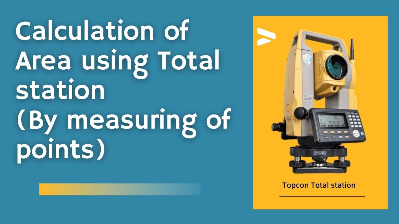 Calculation of Area using Total Station(By measuring of points) - YouTube