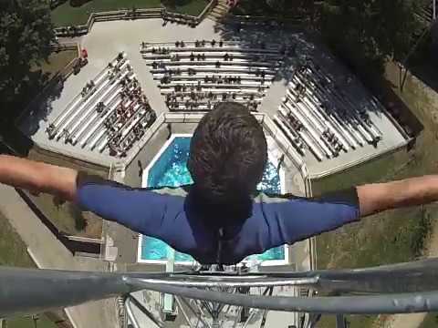High dive overhead view - YouTube