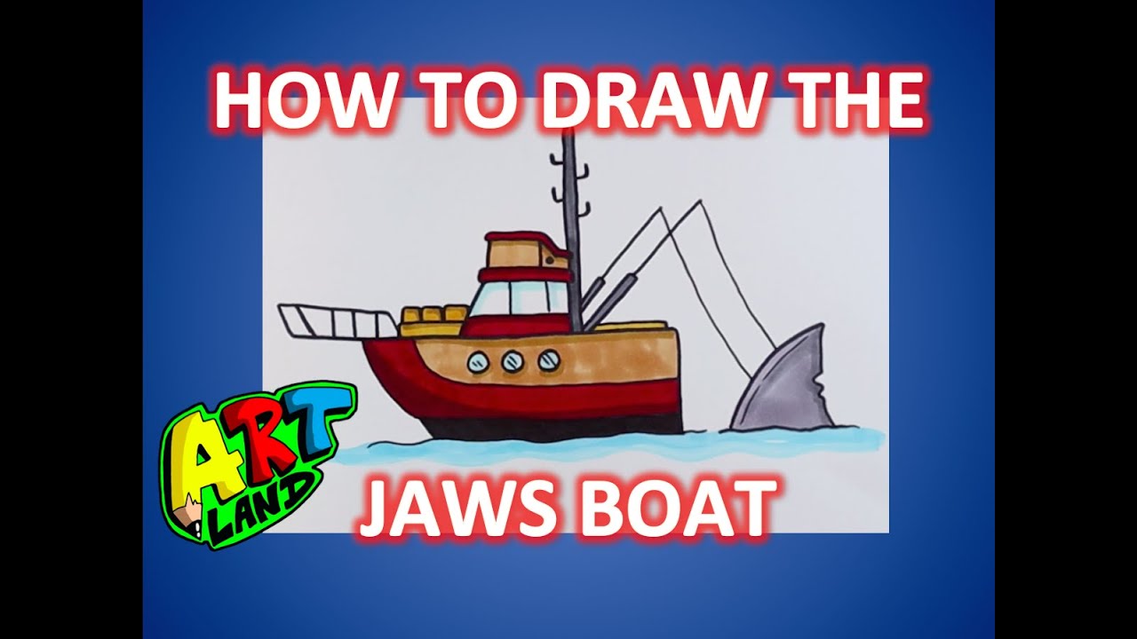 How to Draw THE ORCA BOAT from JAWS!!! - YouTube