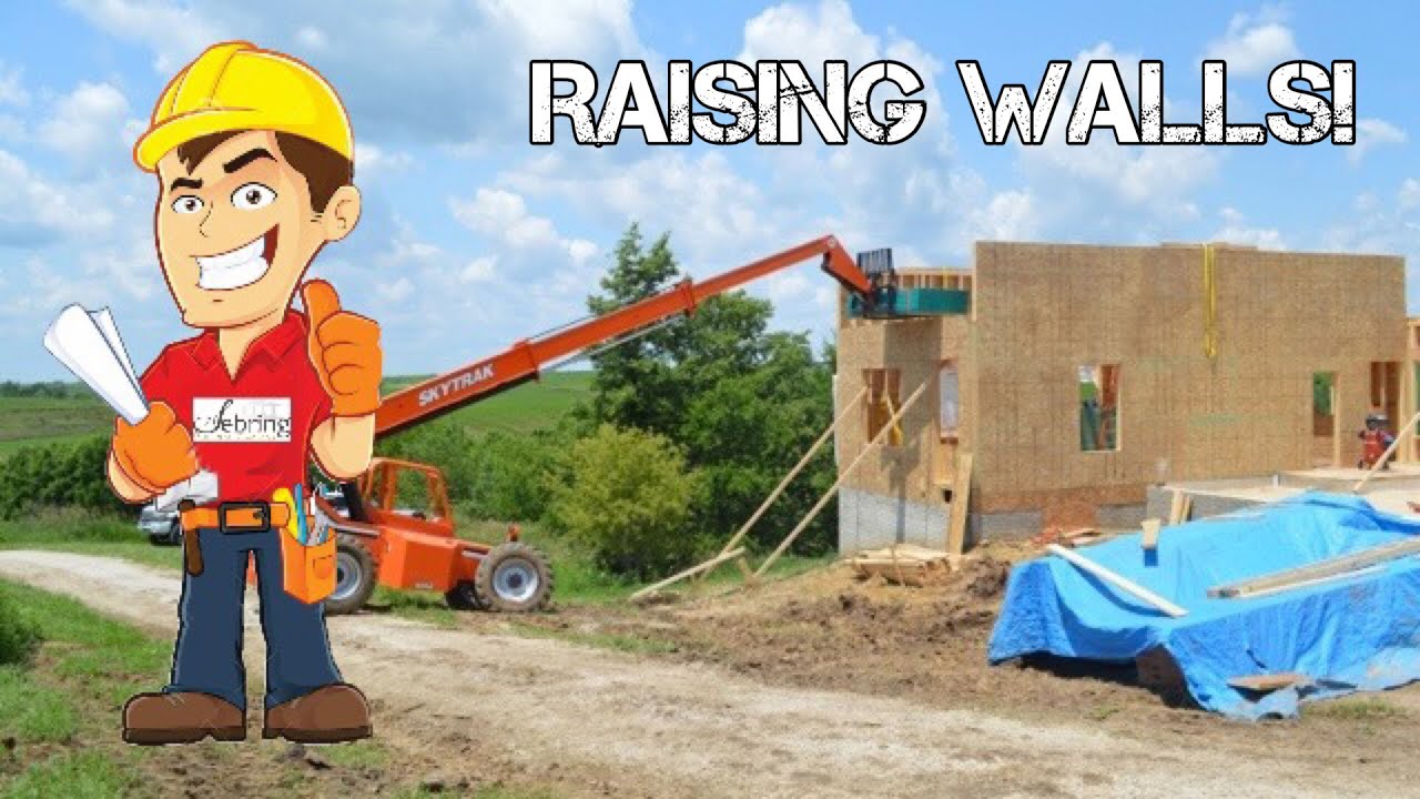 Raising walls for a new home in Rochester Hills, Michigan. - YouTube