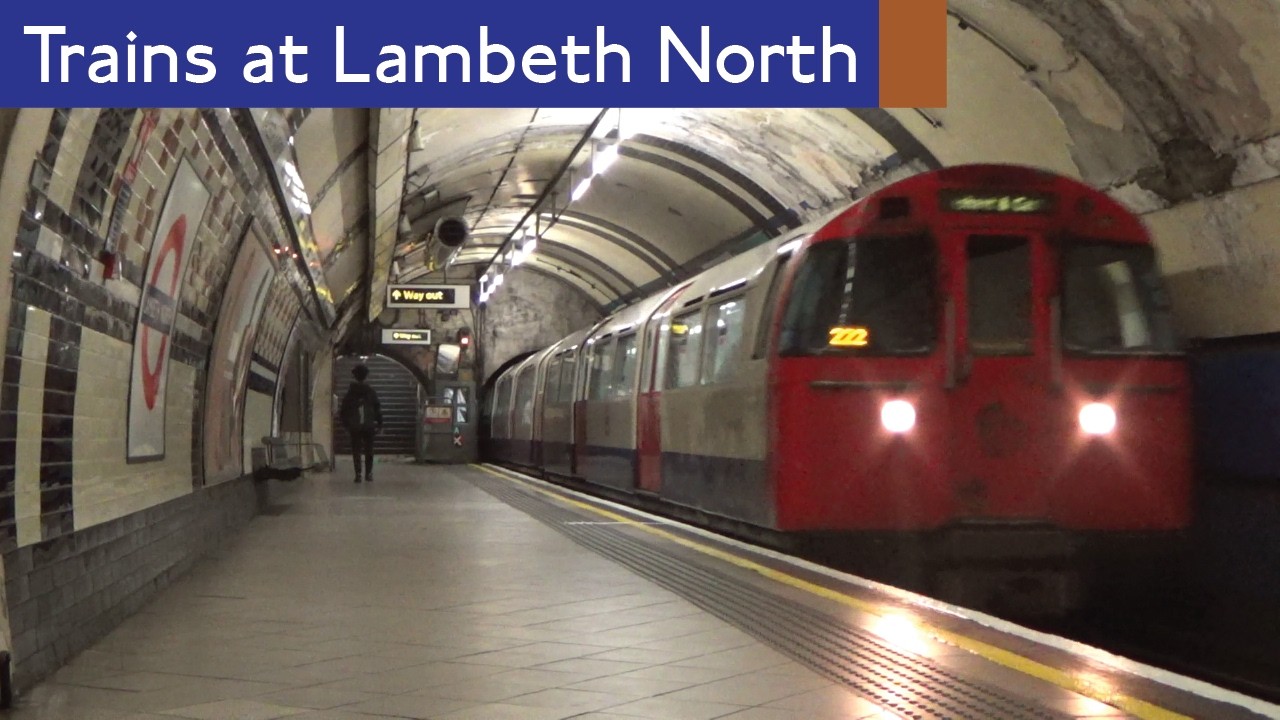 London Underground Bakerloo Line Trains At Lambeth North - YouTube