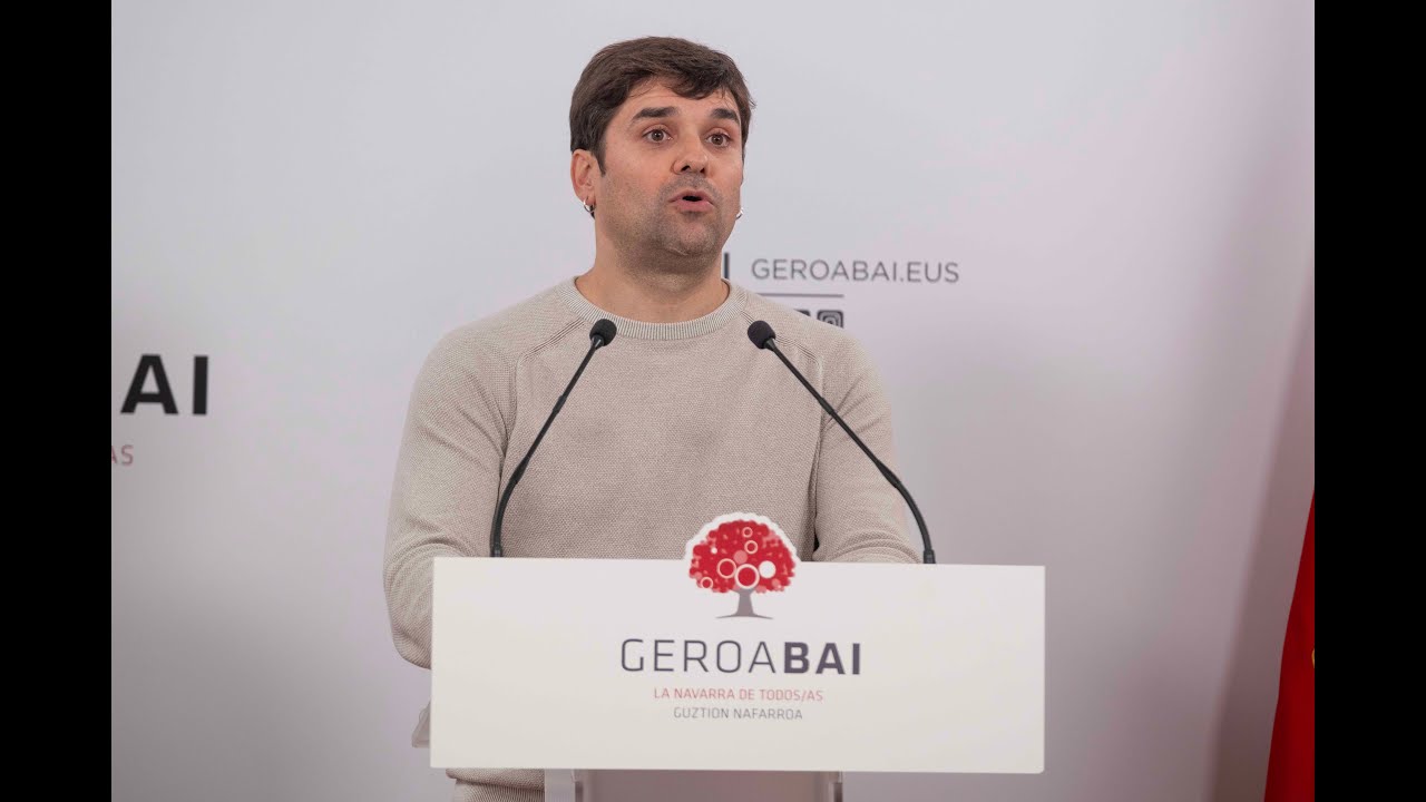 Rueda de prensa Geroa Bai. Pablo Azcona valora el acuerdo ...