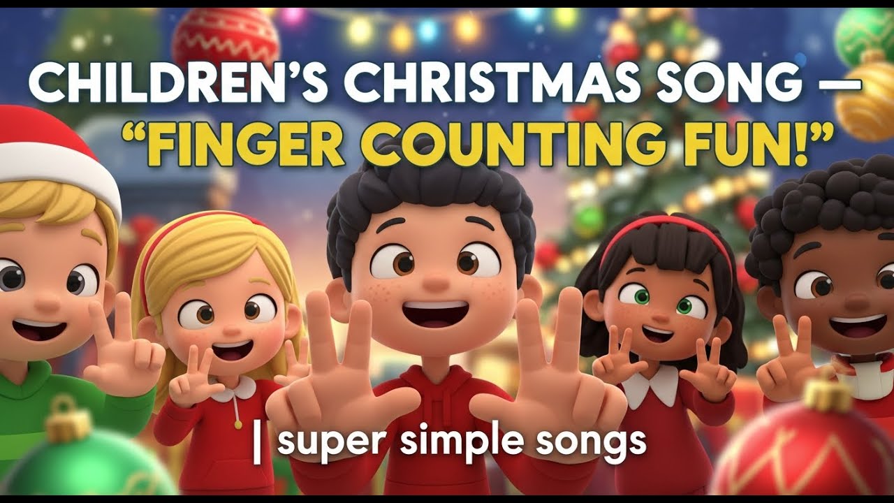CHILDREN’S CHRISTMAS SONG — “FINGER COUNTING FUN!” | super simple songs ...