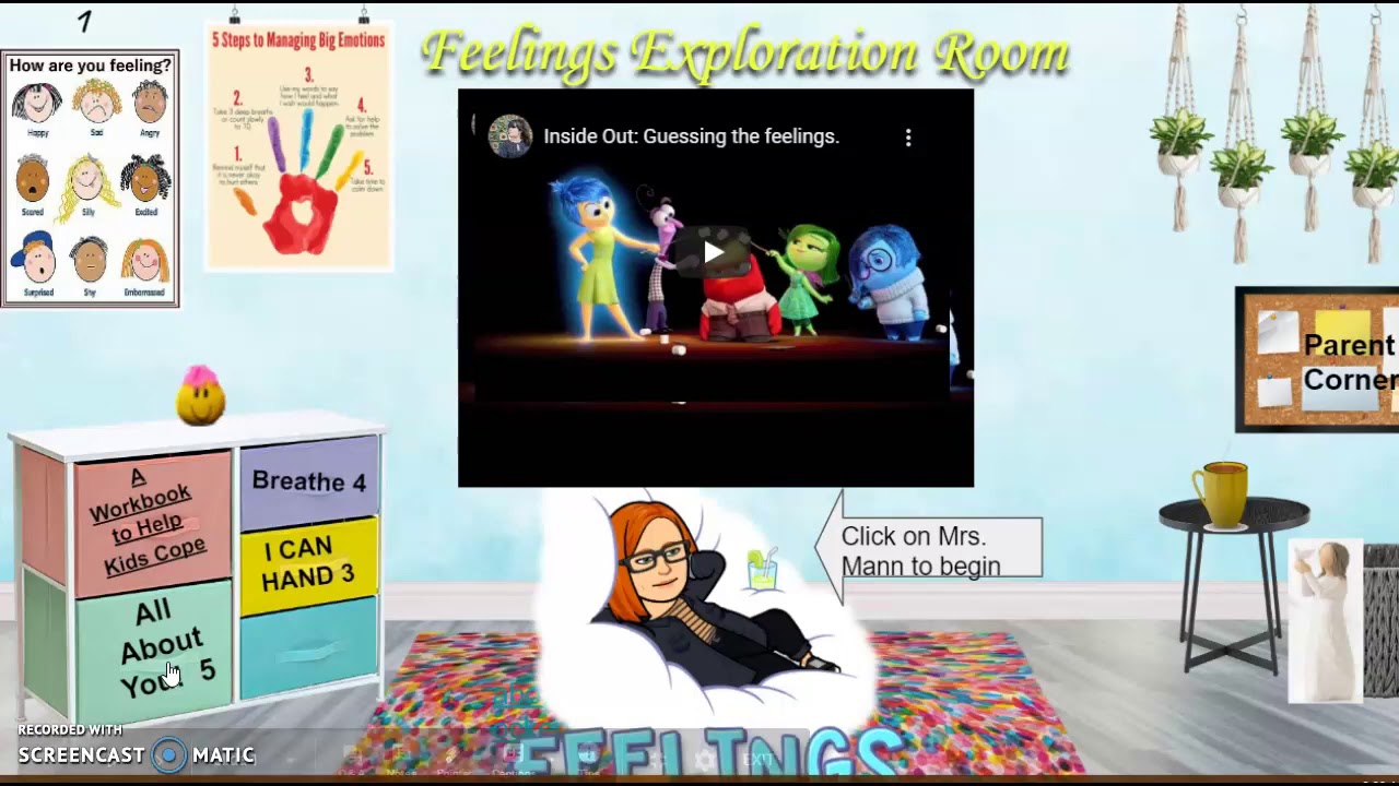 K-2 Feeling Exploration Room - YouTube