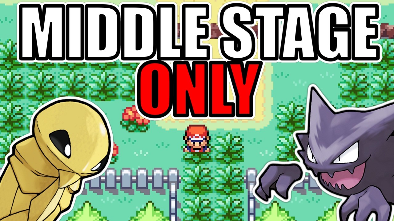 Beating a Fire Red Nuzlocke with only MIDDLE Stage Pokémon! - YouTube