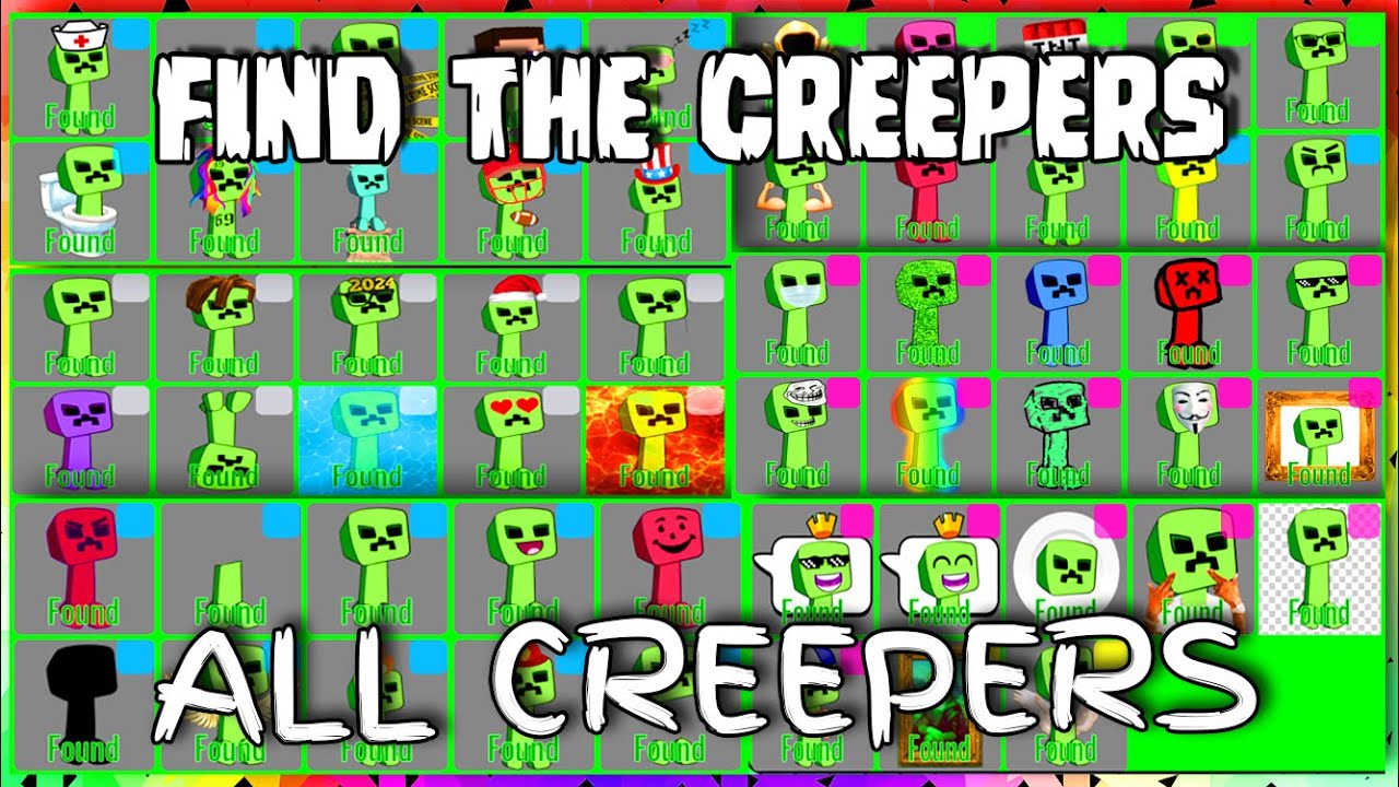 Find The Creepers - ALL Creepers [ROBLOX] - YouTube