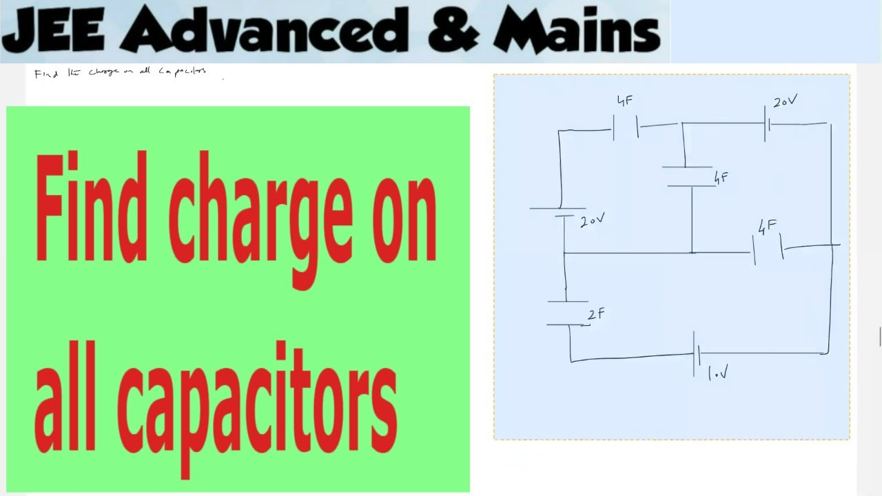 36) find the charge in each capacitor in a circuit with nodal analysis ...
