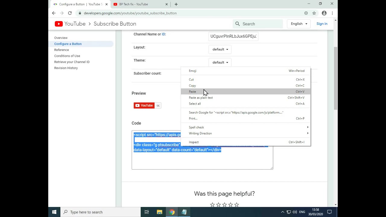 Create Embed Youtube Subscribe Button Html 2020 Youtube