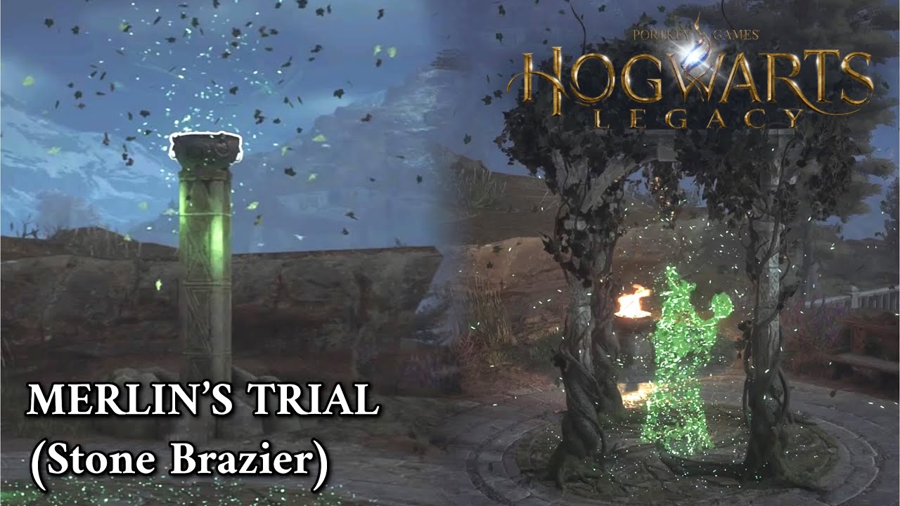 Merlin's Trial Solution (Stone Brazier) | Hogwarts Legacy - YouTube