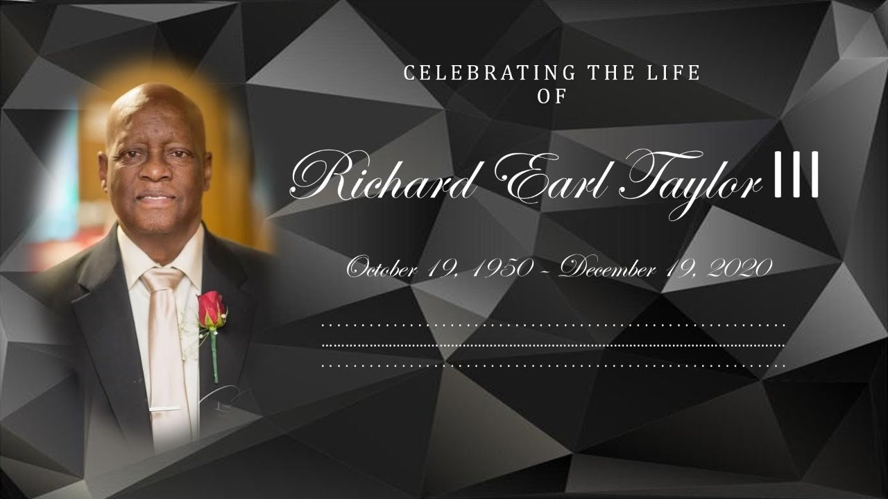 Richard Taylor Funeral Service - YouTube