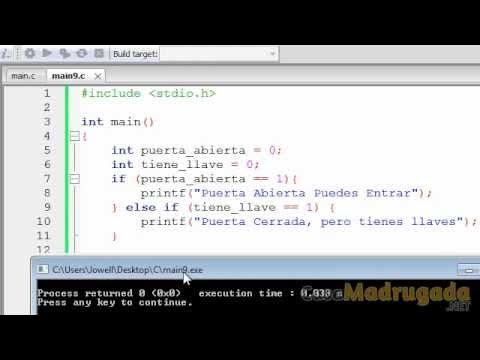 Tutorial Programacion en C - 10 - Sentencia ELSE IF - YouTube