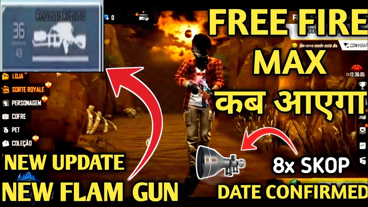 Free Fire Max When Come In India ? New Gun In Free Fire And 8x Scop ...