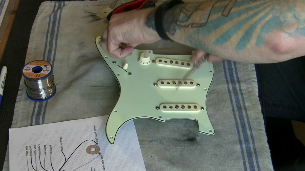 Stratocaster blend mod: blend bridge / neck pickup in anytime: all 3 ...