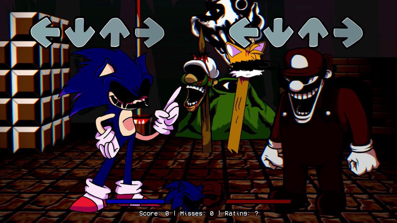 Friday Night Funkin: Sonic.EXE VS MX (You Can't Run x Power Down) - YouTube