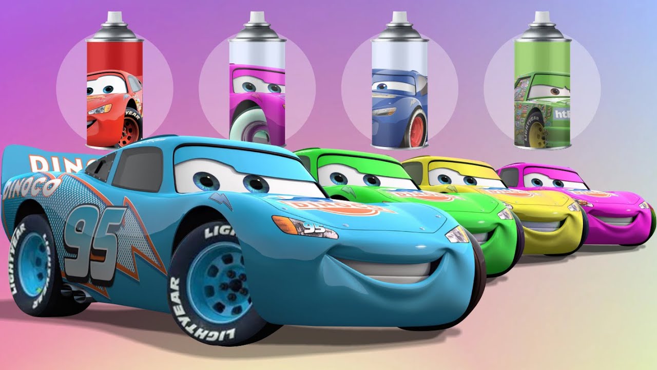 CORRECTLY GUESS THE COLOR OFF CARS 4 COLOR LIGHTNING MCQUEEN VS MACK ...