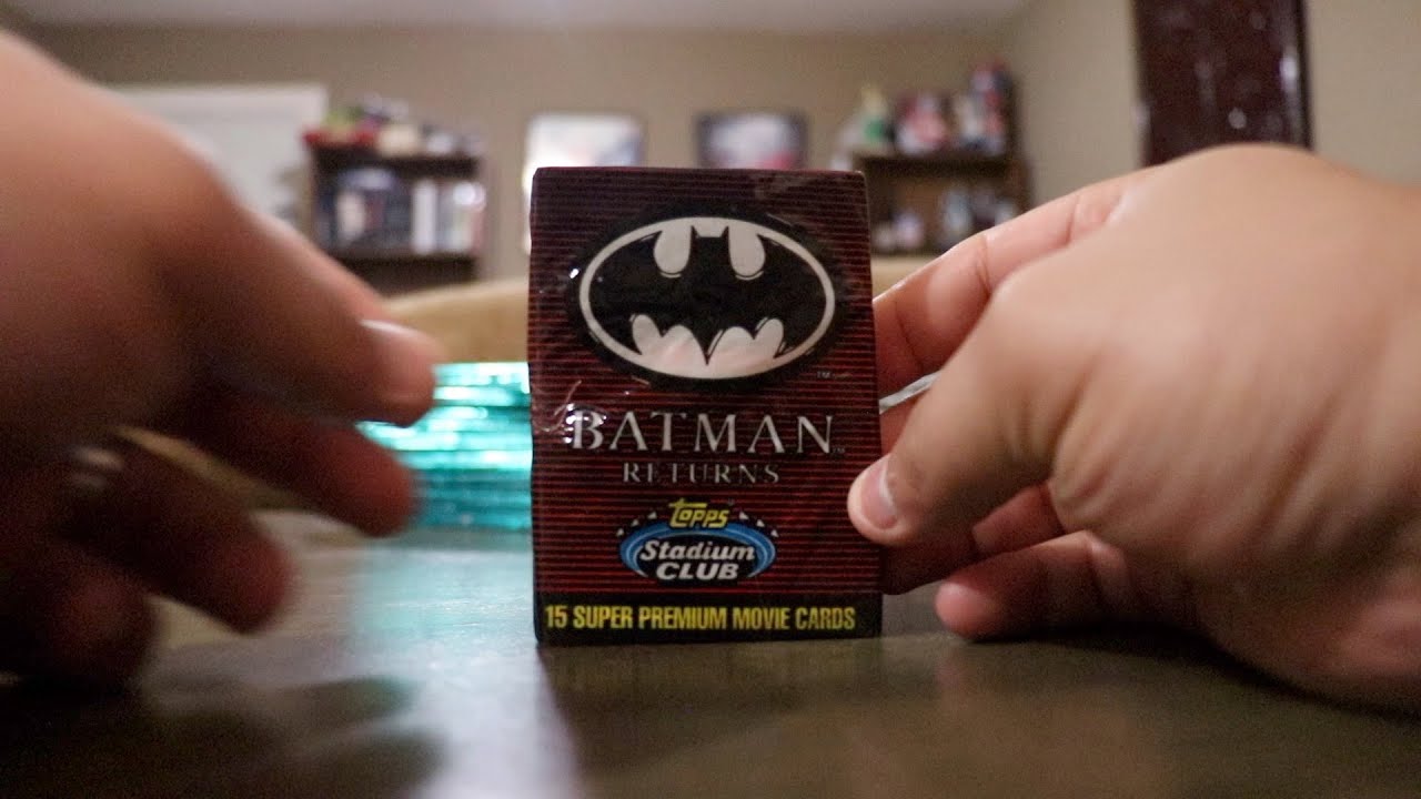 *VINTAGE OPENING* 5 Packs Of BATMAN RETURNS Trading Cards - YouTube