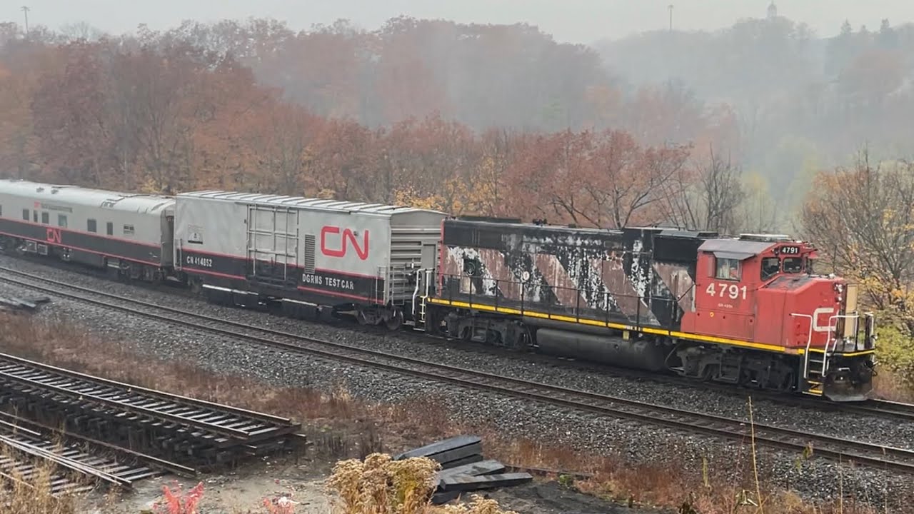 CN Train 999 Test Train Bayview Junction October 31 2022 - YouTube