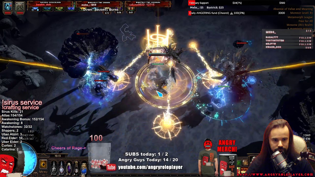 [PATH OF EXILE 3.9] MANASTORM STORM BRAND HIEROPHANT Build vs. ELDER ...