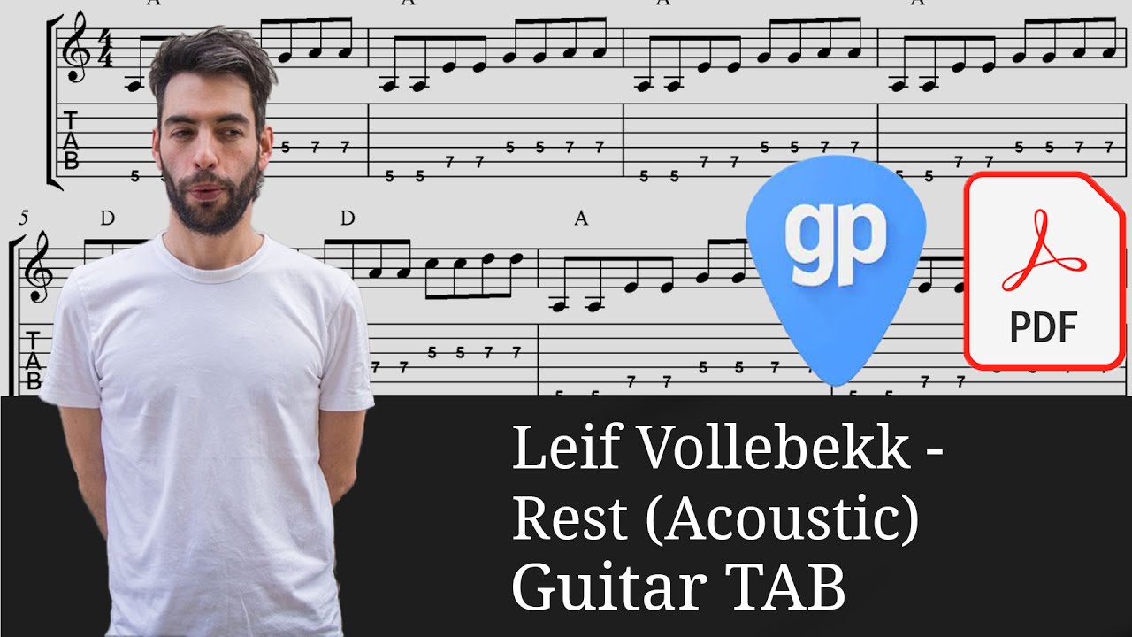 Leif Vollebekk - Rest (Acoustic) Guitar Tabs [TABS] - YouTube