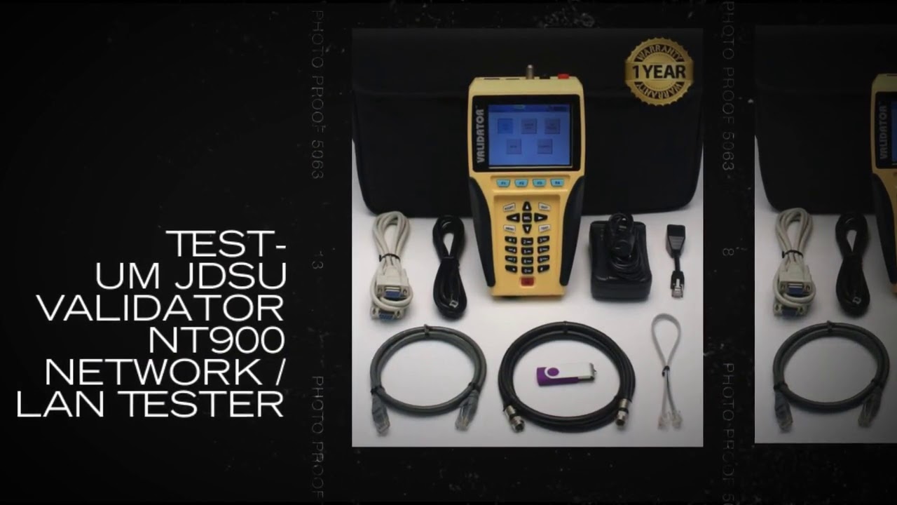 Test-Um JDSU Validator NT900 Network / LAN Tester - YouTube
